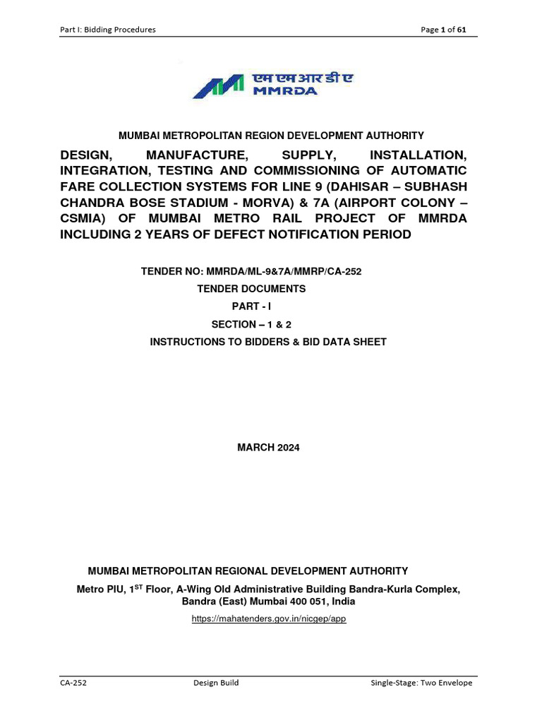 PART_1 | PDF | Specification (Technical Standard) | Joint Venture