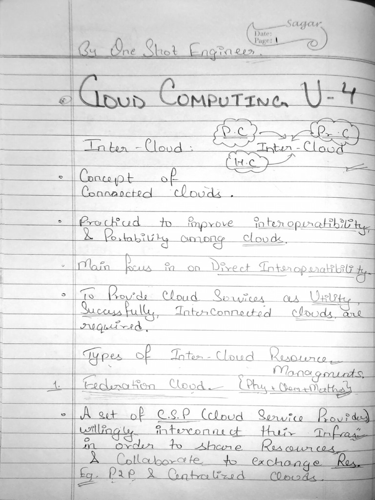 Cloud Computing Unit 4 - One Shot Engineer | PDF