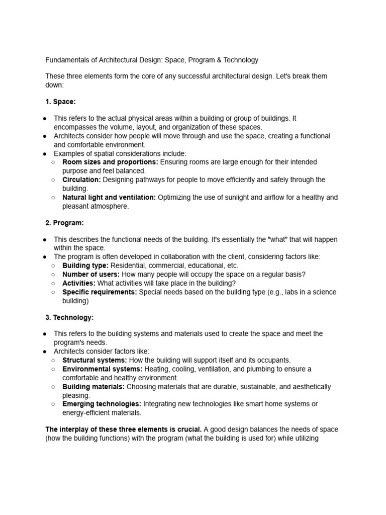 Understand The Fundamentals of Architectural Desi... | PDF | Building | Architect