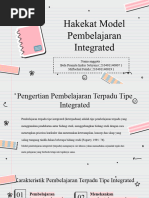 Buku Ajar - Pembelajaran Terpadu Model Integrated | PDF