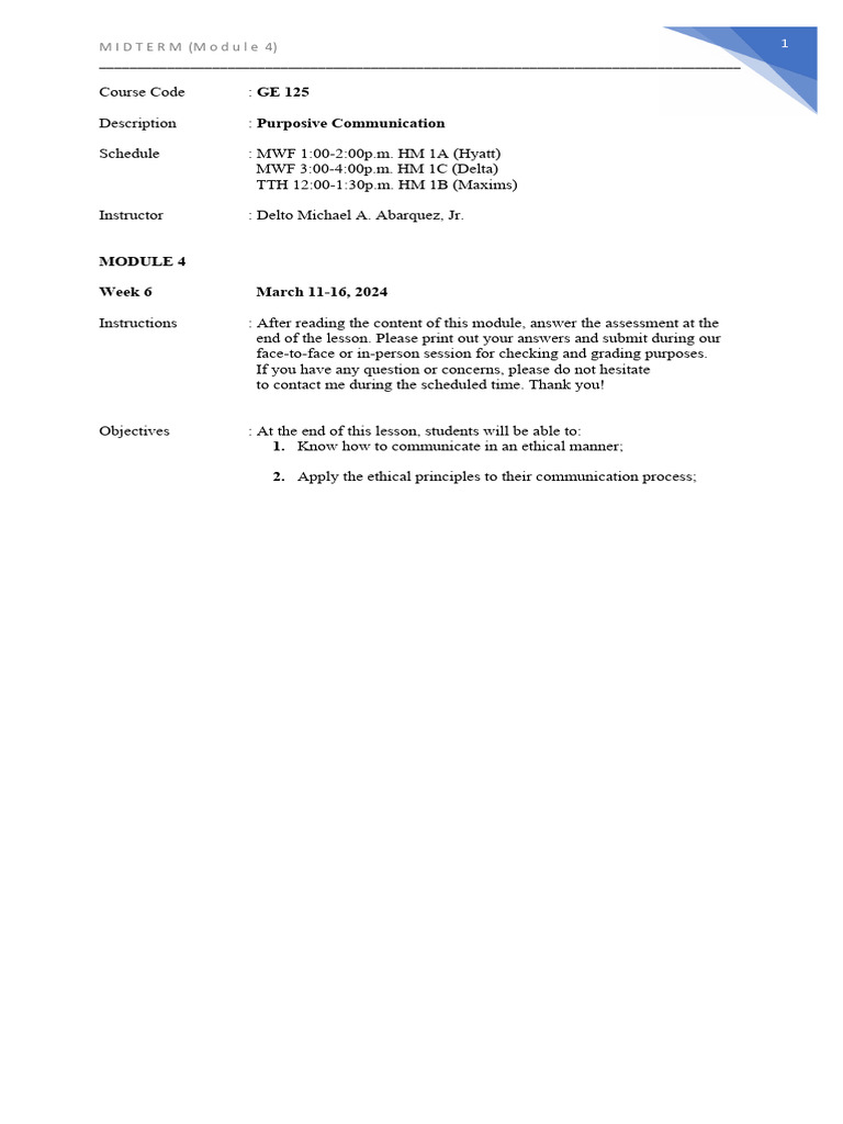 Module 4 | PDF | Morality | Reason