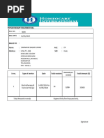 Physiotherapy Treatment Bill Format | PDF | Physical Therapy | Therapy