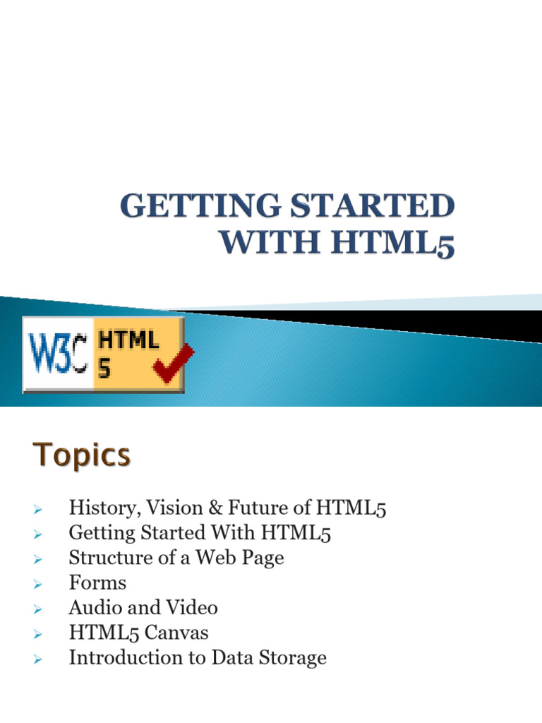 Day1 html5 Intro New | PDF | Html5 | Html