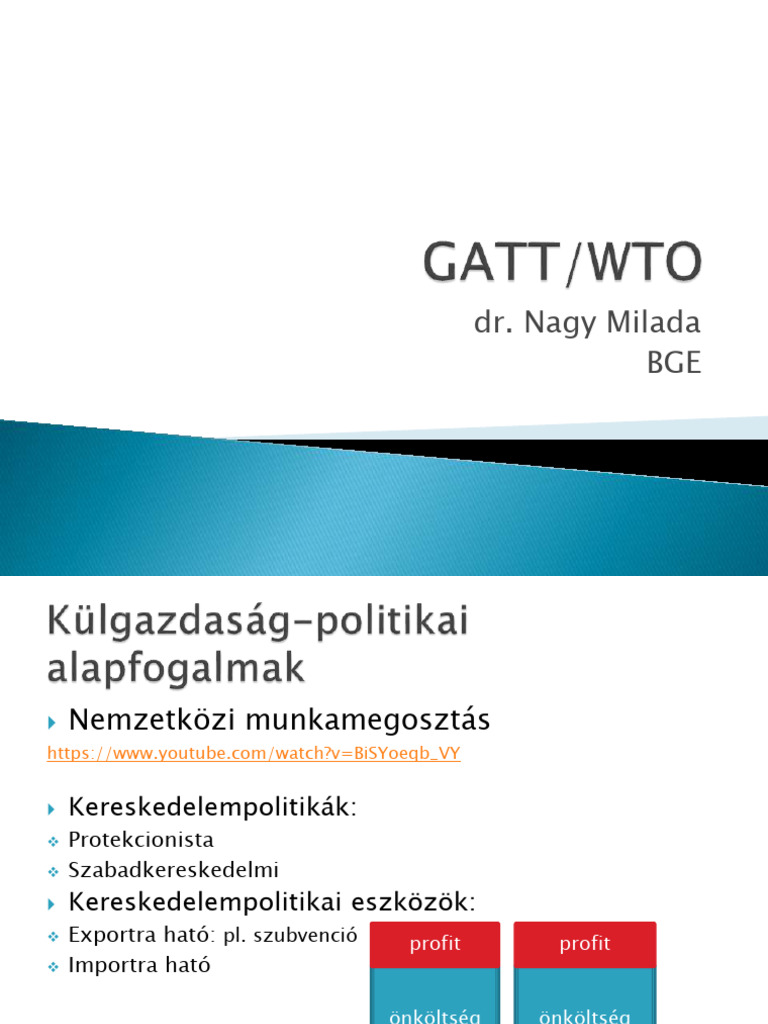 08 - Gatt - Wto | PDF