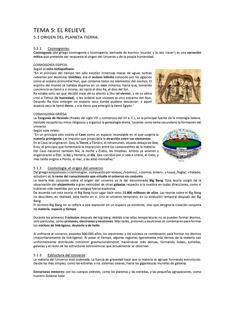 Wuolah Free Tema 5 El Relieve (1) Gulag Free | PDF | Placas tectónicas | Galaxia