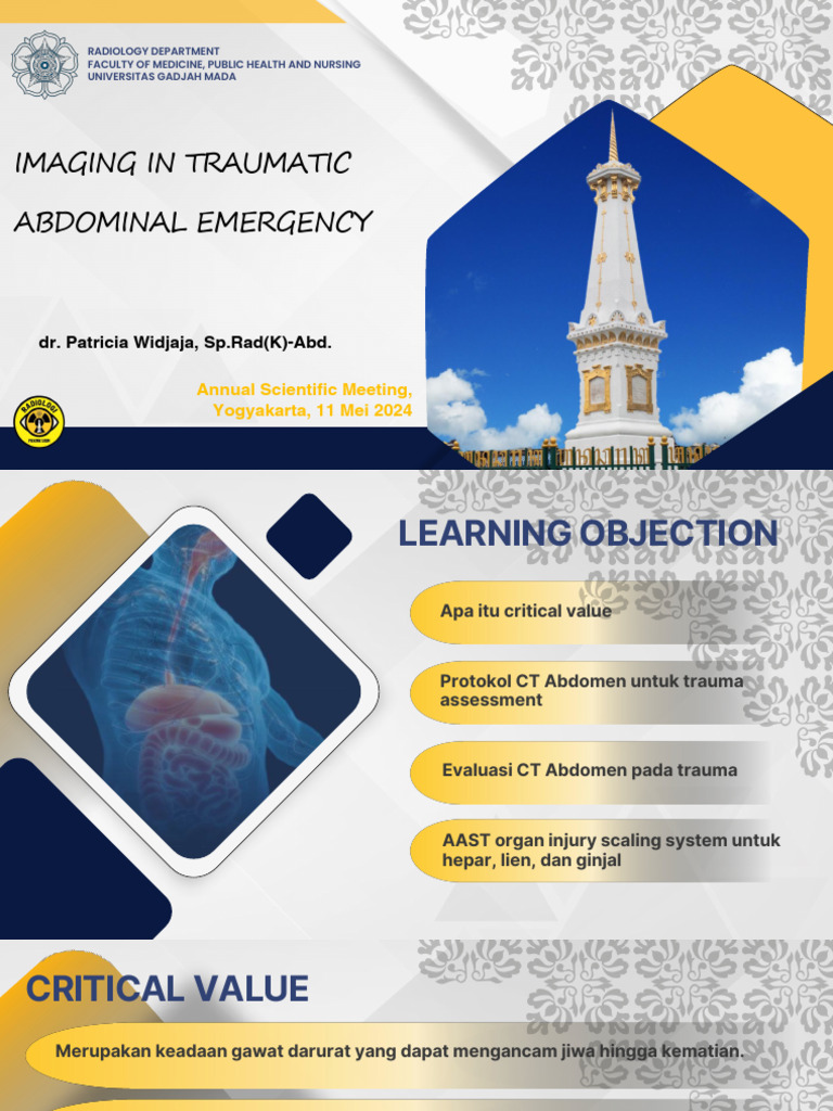 Protokol CT Abdomen untuk Trauma Darurat | PDF
