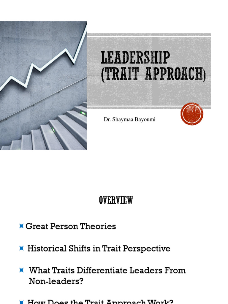 Trait Approach | Download Free PDF | Leadership | Social Psychology