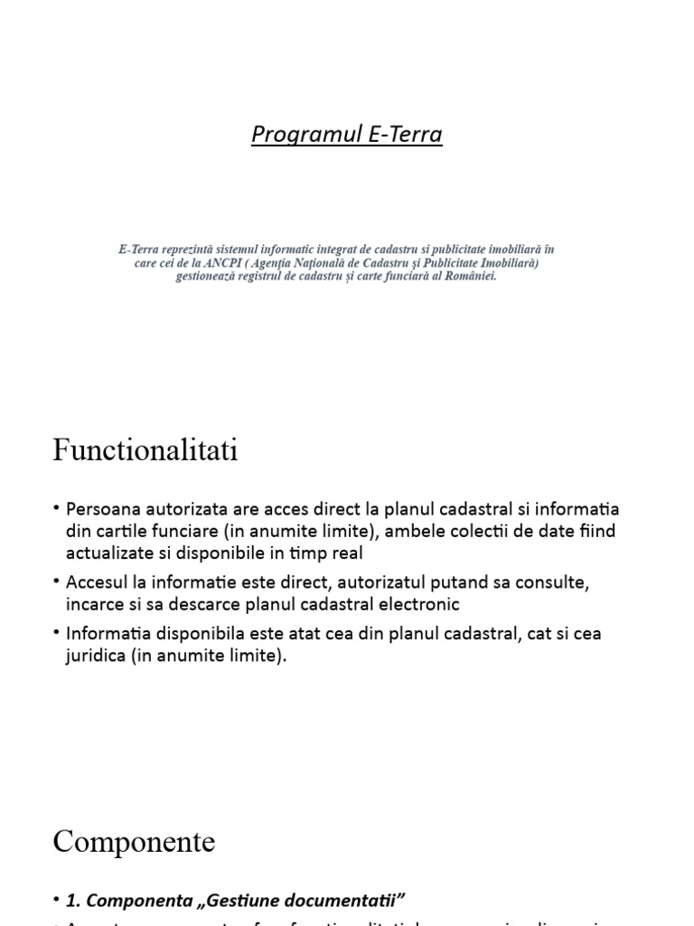 Proiect Cadastru | PDF