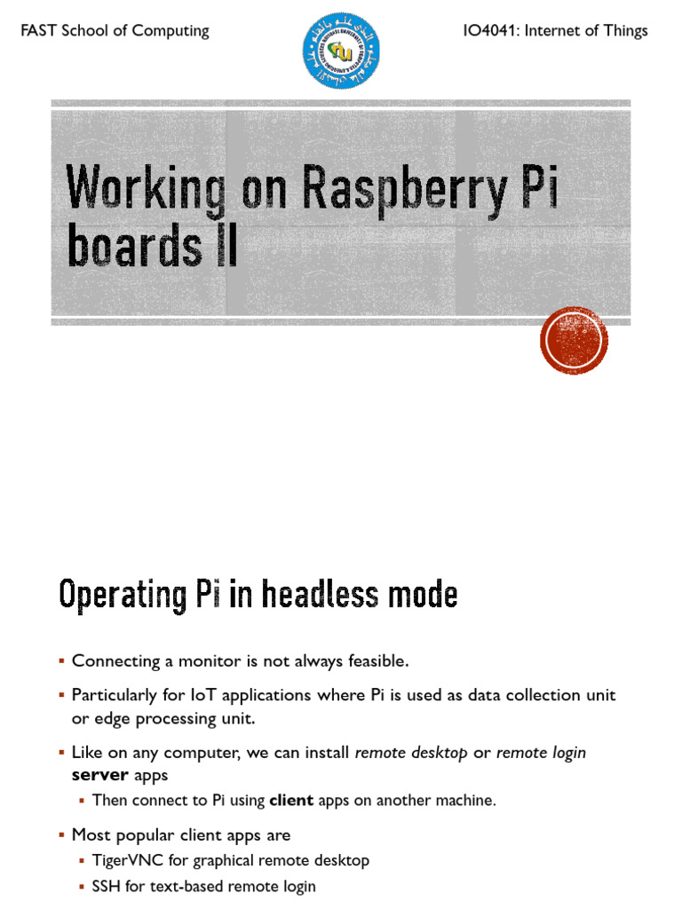 Lecture 17 - RPi II | Download Free PDF | Computer Engineering ...