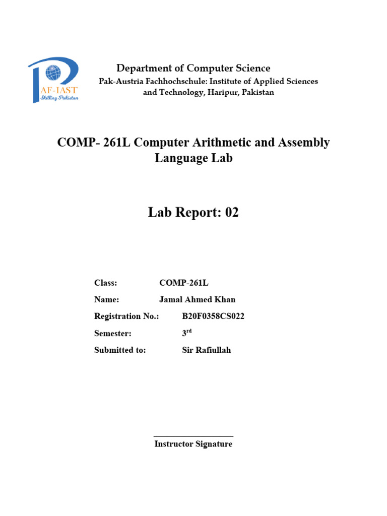 Lab Report 2 | PDF | Assembly Language | Office Equipment Lab Report 2 | PDF | Assembly Language | Office Equipment