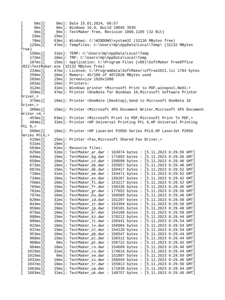 tmlog | PDF | Operating System Families | Computer Engineering