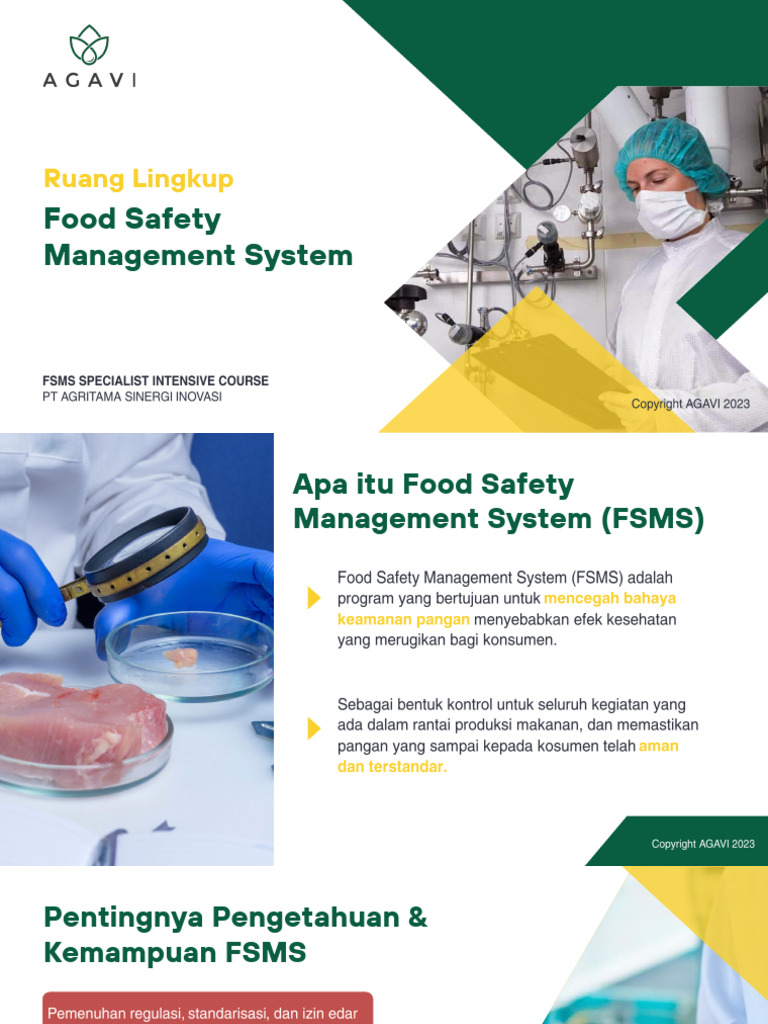 Ruang Lingkup FSMS | PDF