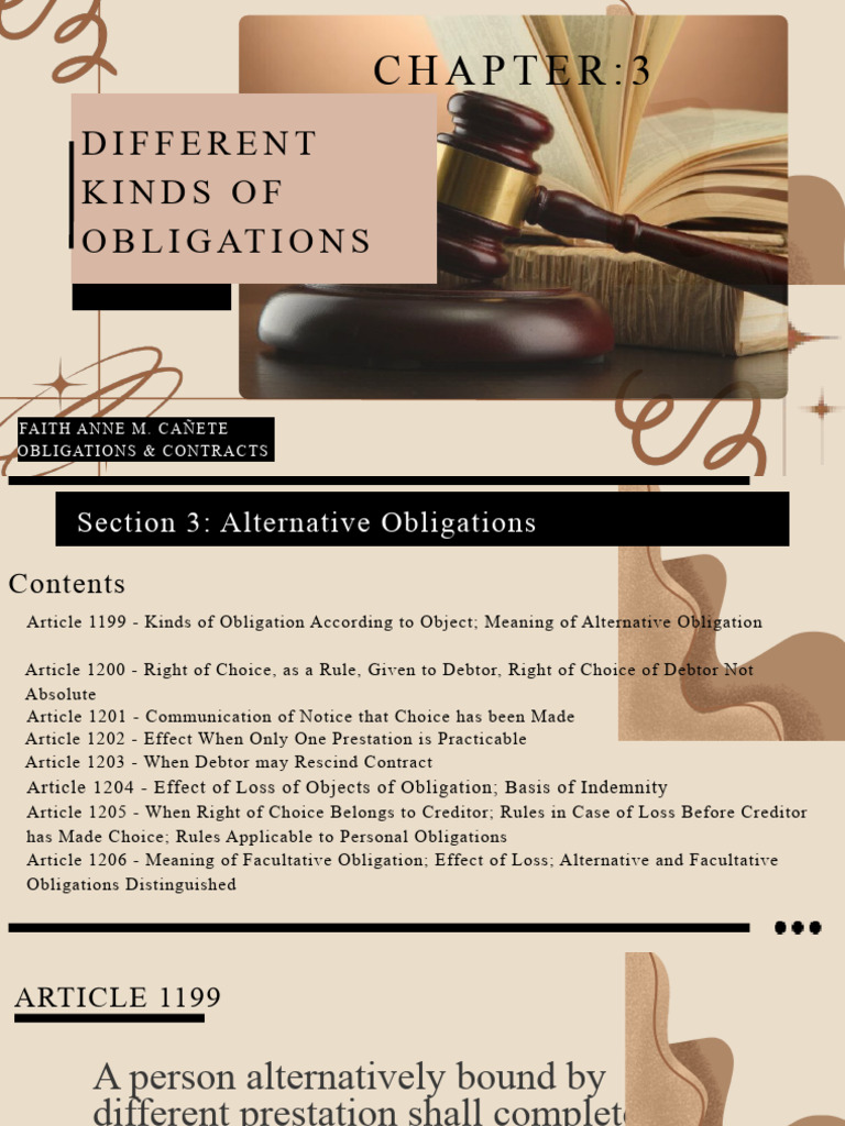Types of Obligations Explained | PDF | Legal Liability | Indemnity