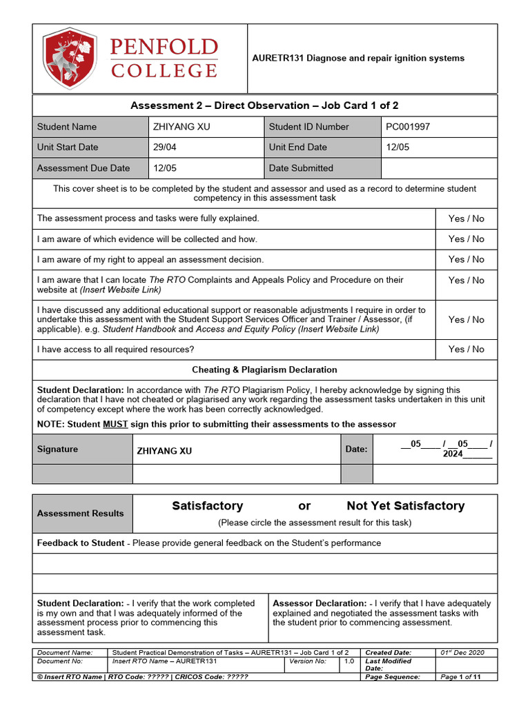 Assessment_2_Student_Practical_Demonstration_of_Tasks_Job_Card_1 ...