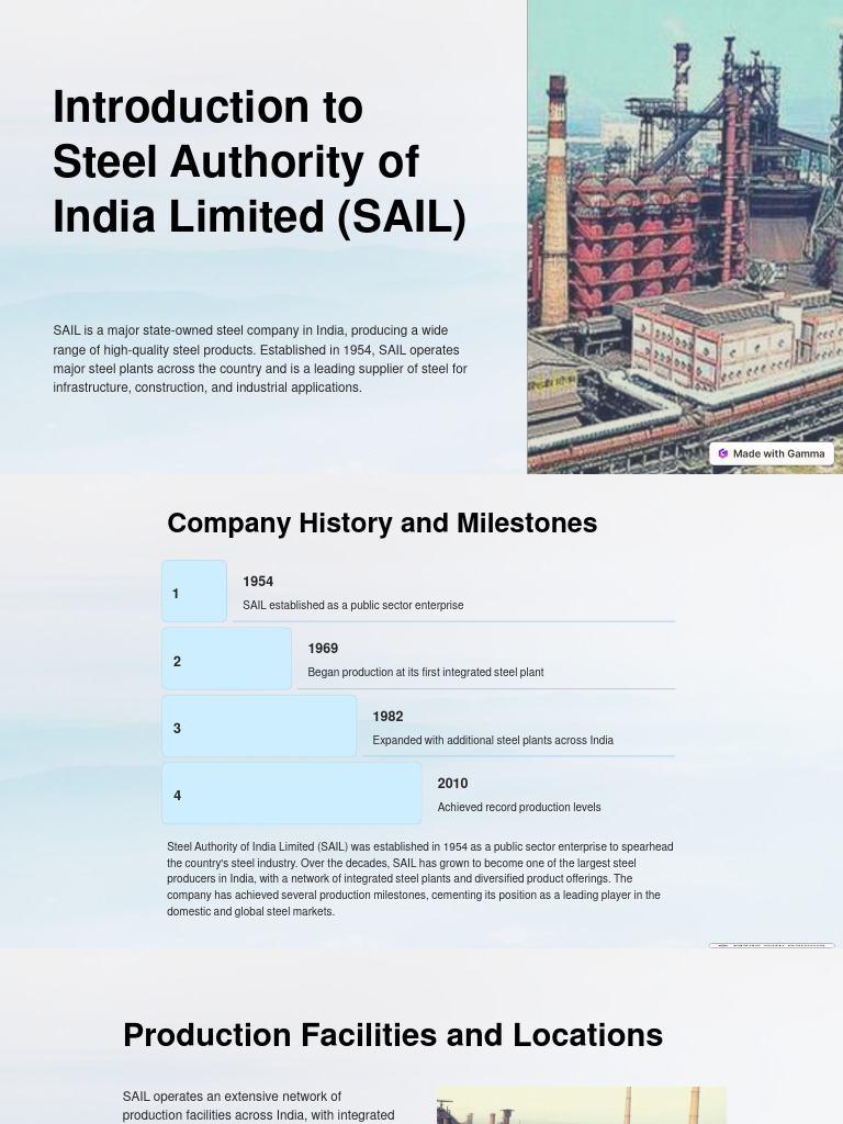 Overview of Steel Authority of India | PDF | Efficient Energy Use ...