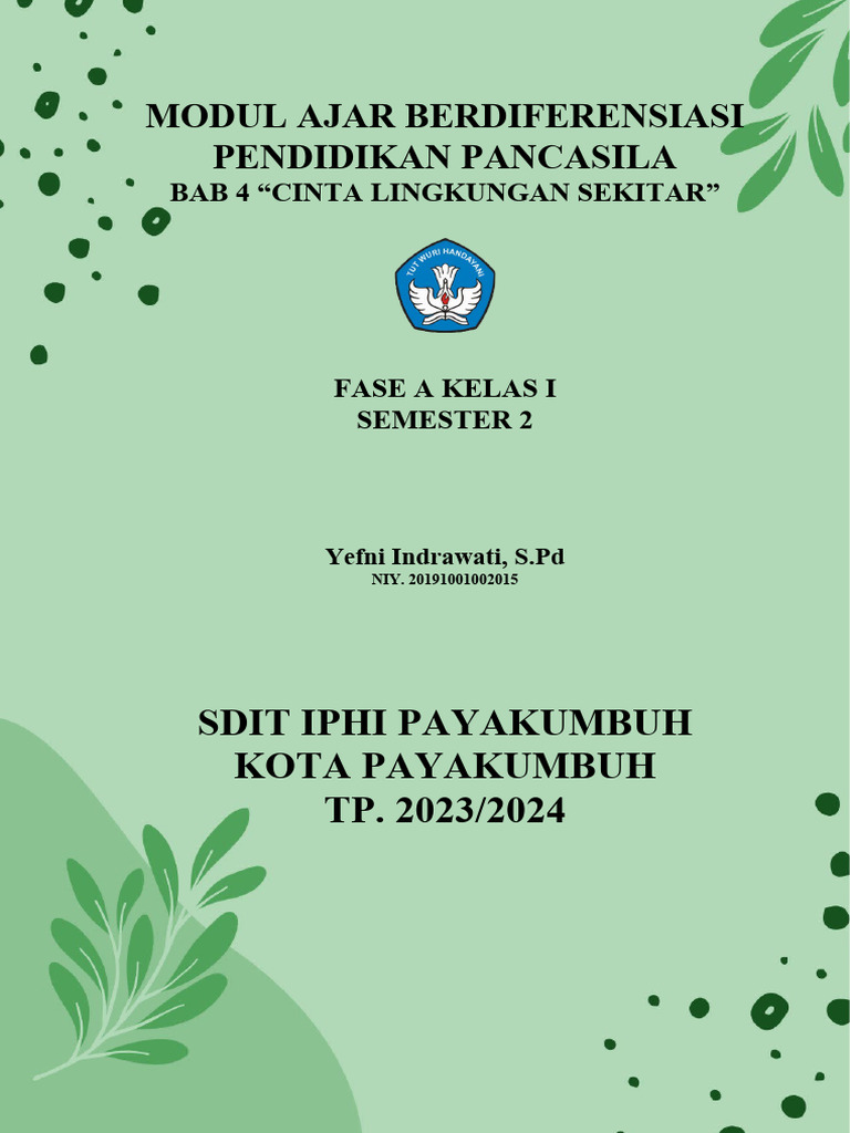 Modul Pancasila Kls 1 | PDF