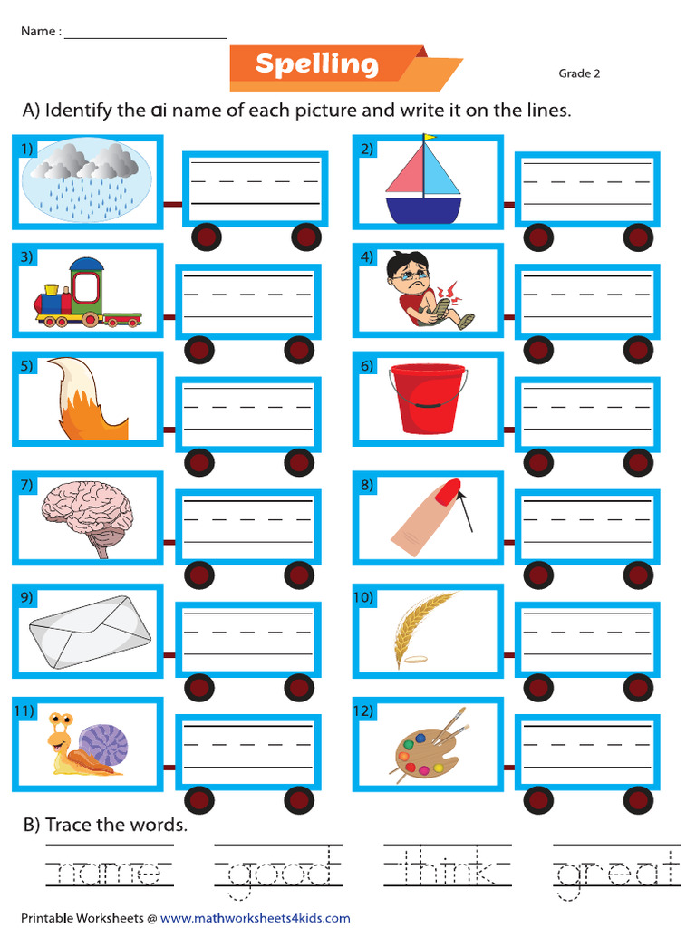 spelling worksheet | PDF