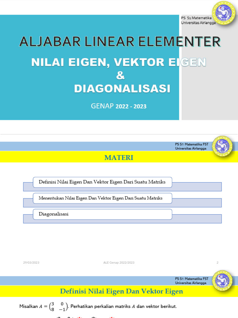Nilai Eigen - ALE | PDF