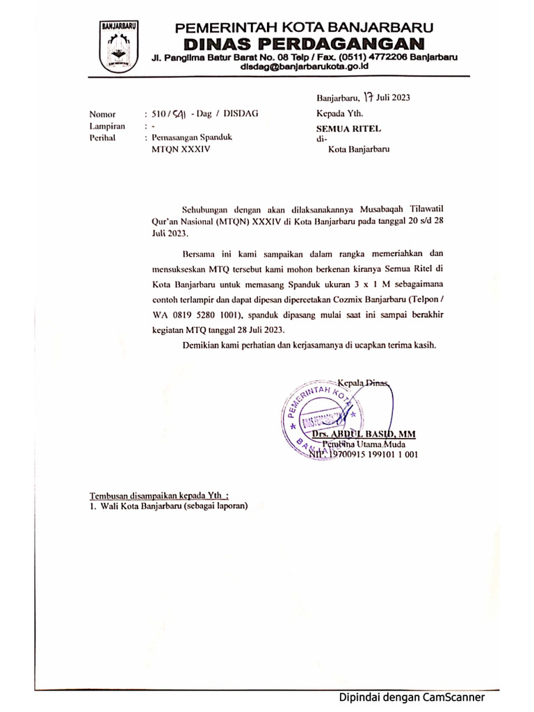 Spanduk MTQ | PDF