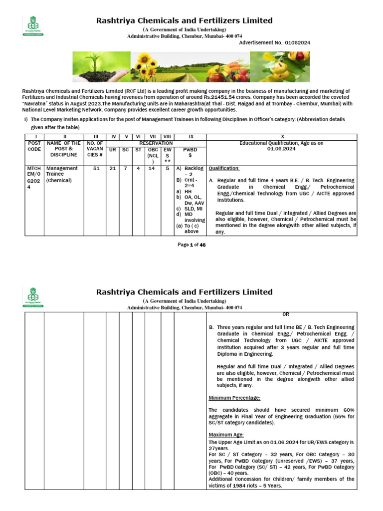 DETAILED ADVT FOR MT 2024 Draft | PDF | Academic Degree | Qualifications DETAILED ADVT FOR MT 2024 Draft | PDF | Academic Degree | Qualifications