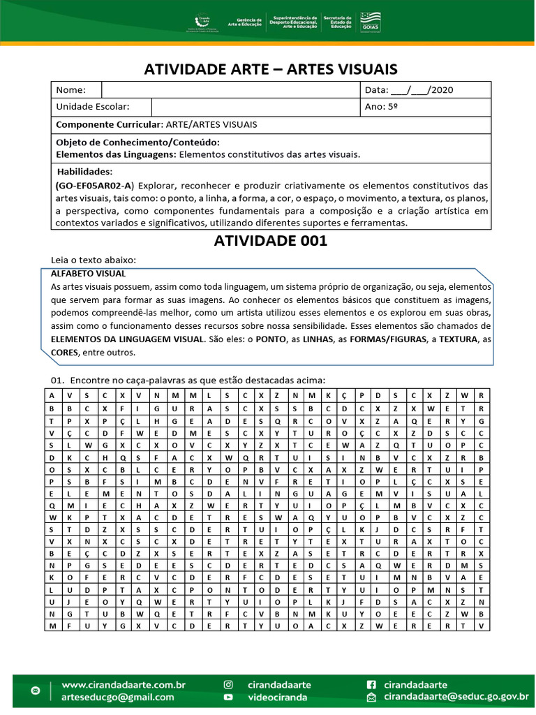 Atividade | PDF | Cor | Vermelho