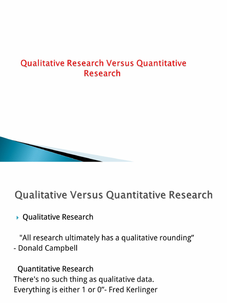 Research QL Vs QN | PDF