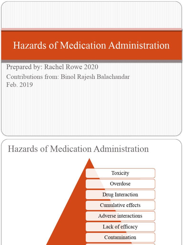 PHA 2020 Week 3 Hazards of Medication Administration | PDF | Medical ...