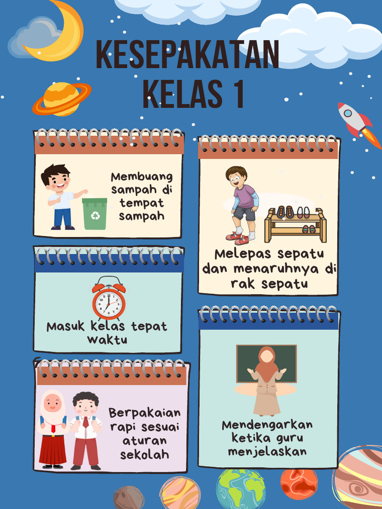 Poster Aturan Kelas Gambar Tangan-1 | PDF