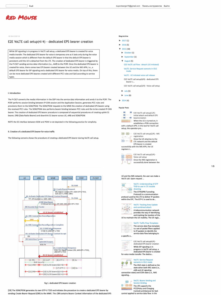 E2E VoLTE Call Setup - 4of4 - Dedicated EPS Bearer Creation | PDF | Computer Networking ...