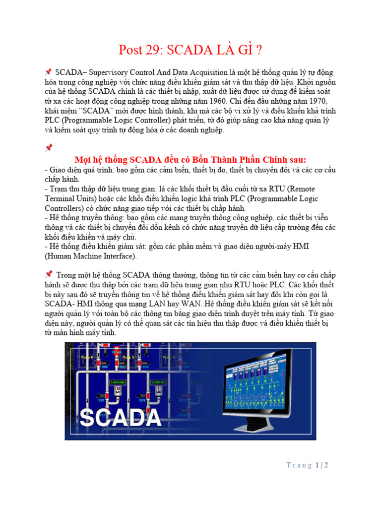 Post 29 SCADA Là Gì 14.10.2020 | PDF