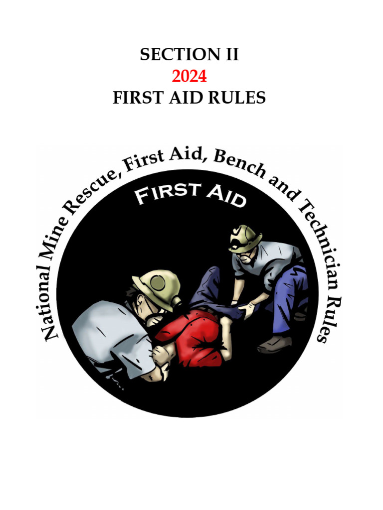 2024 First Aid Contest Rules Guide | PDF | Cardiopulmonary ...