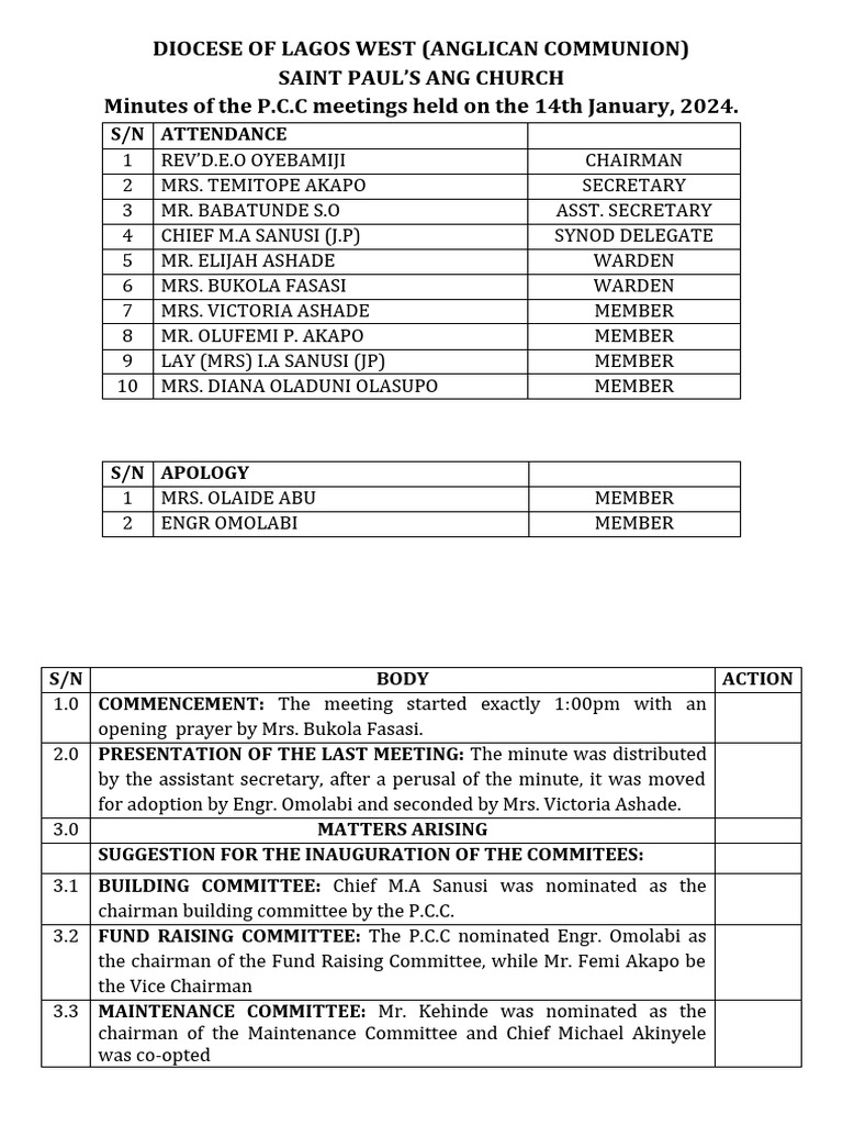 Diocese of Lagos West | PDF | Protestantism | Church Organization