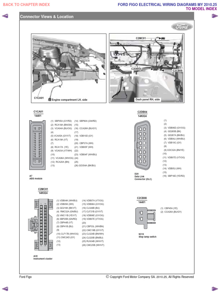 Ford Figo b517 2010 25 Ewd59 | PDF