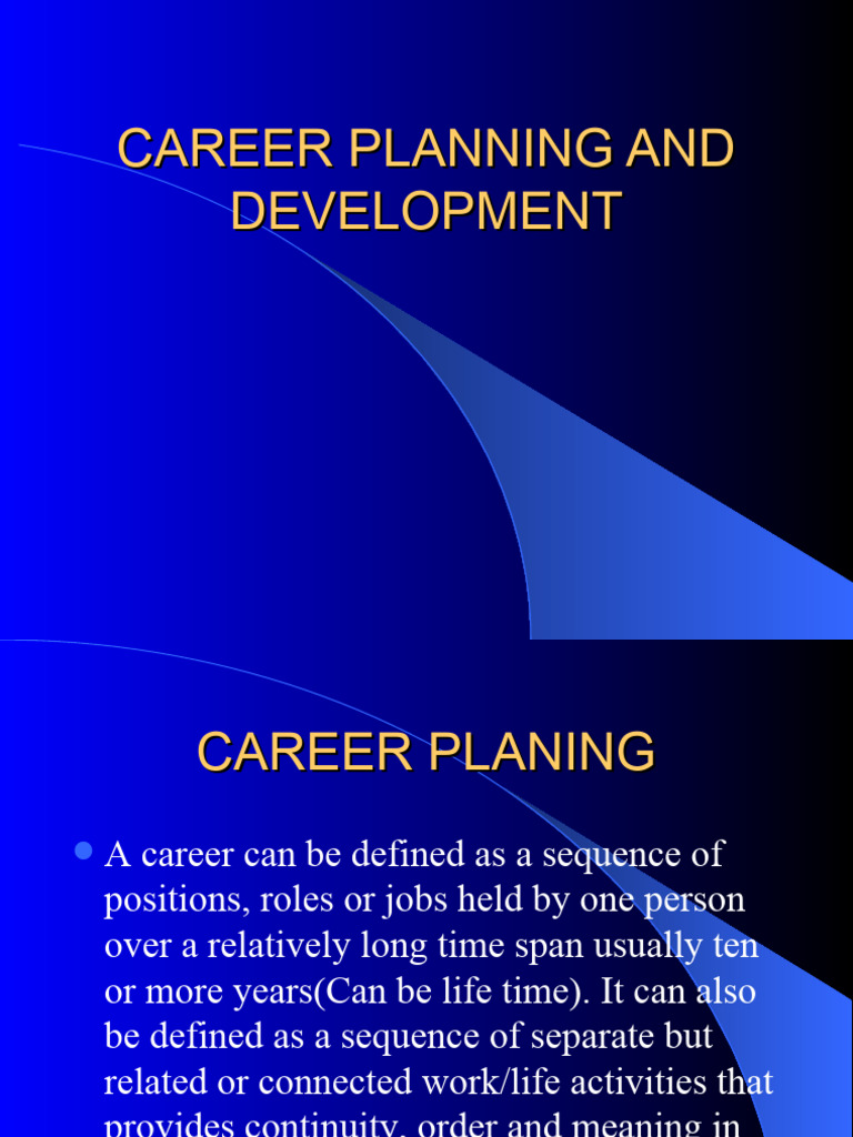 Career Planing and Development 1 | PDF | Employment | Turnover (Employment)
