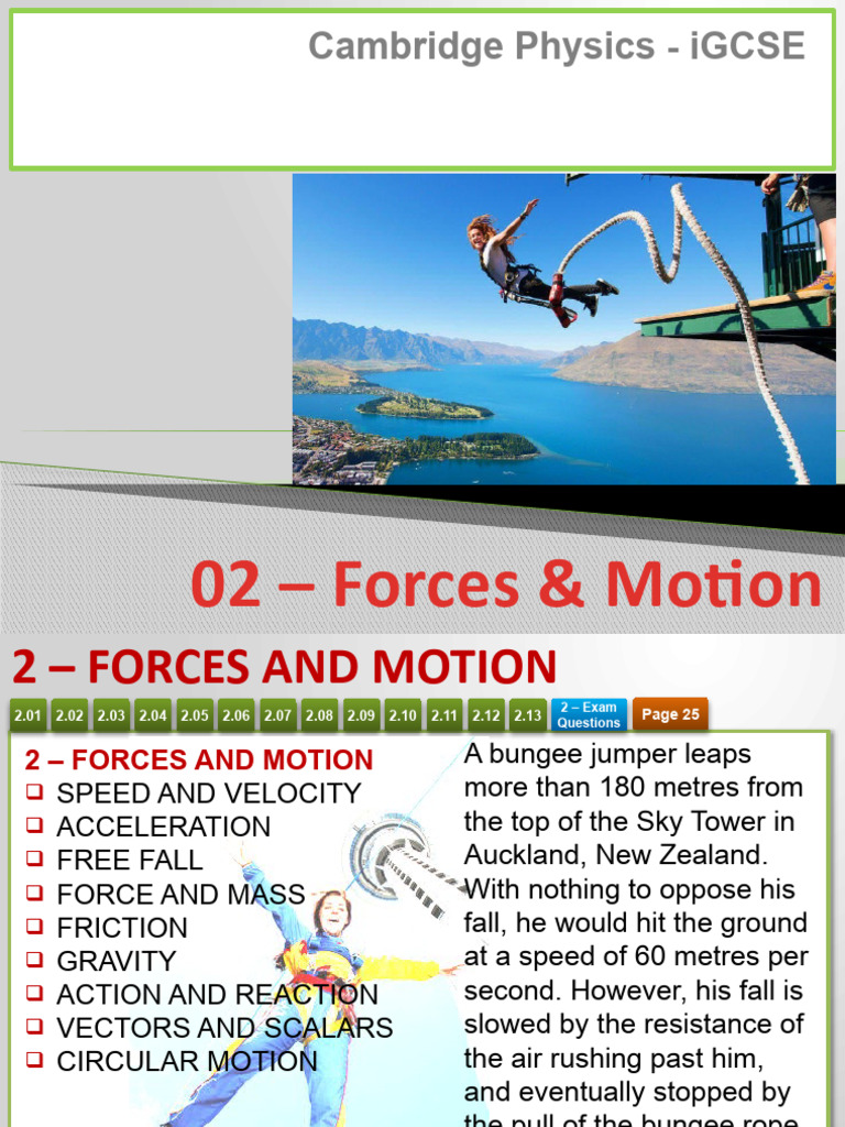 02---Forces-And-Motion | PDF | Force | Acceleration