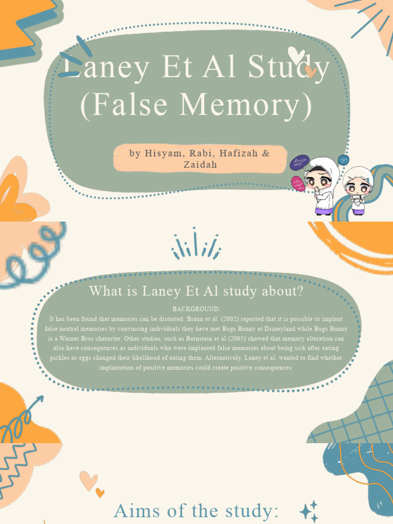 Laney Et Al Study | PDF | Questionnaire | Memory