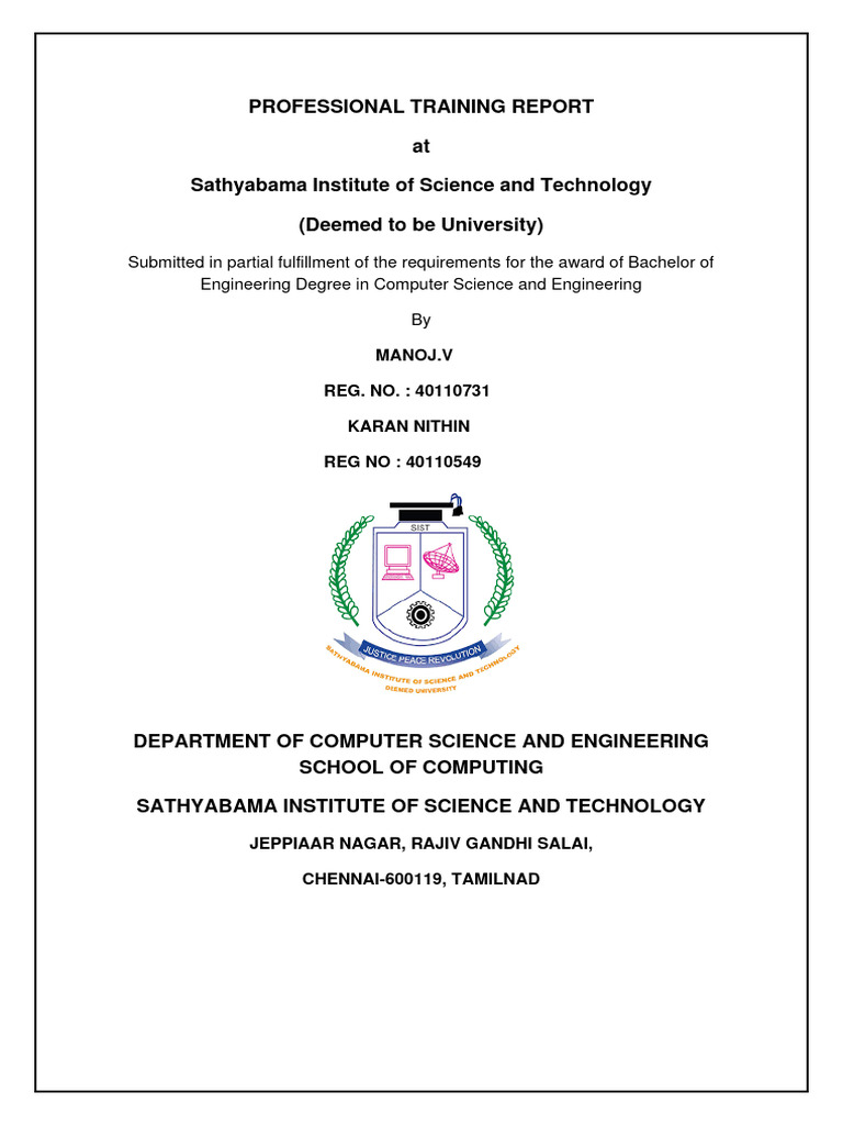 PROFESSIONAL TRAINING REPORT PT1 | Download Free PDF | Multidimensional Signal Processing ...