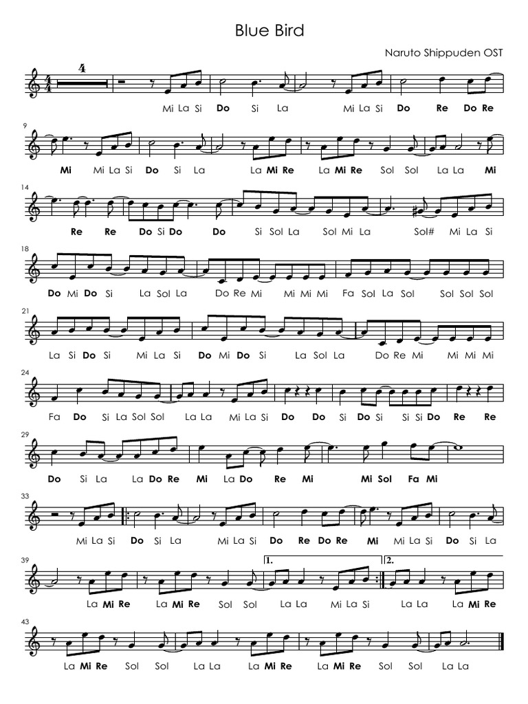 Blue Bird - Partitura | PDF