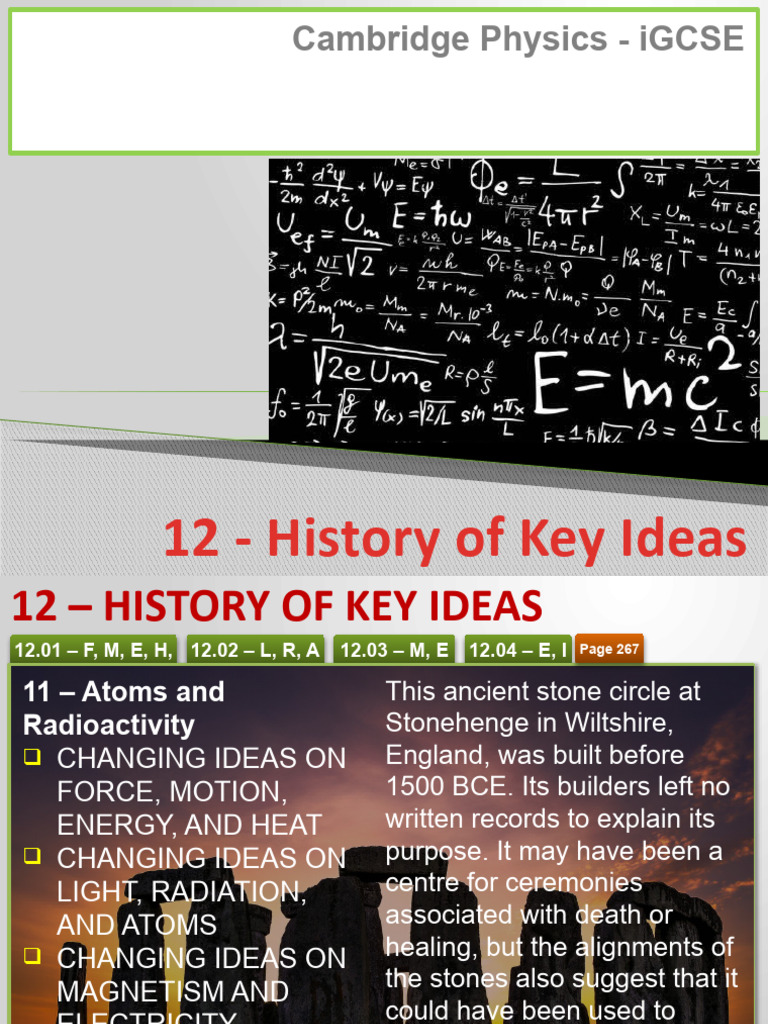 附加 12 - History of Key Ideas | PDF | Light | Atoms