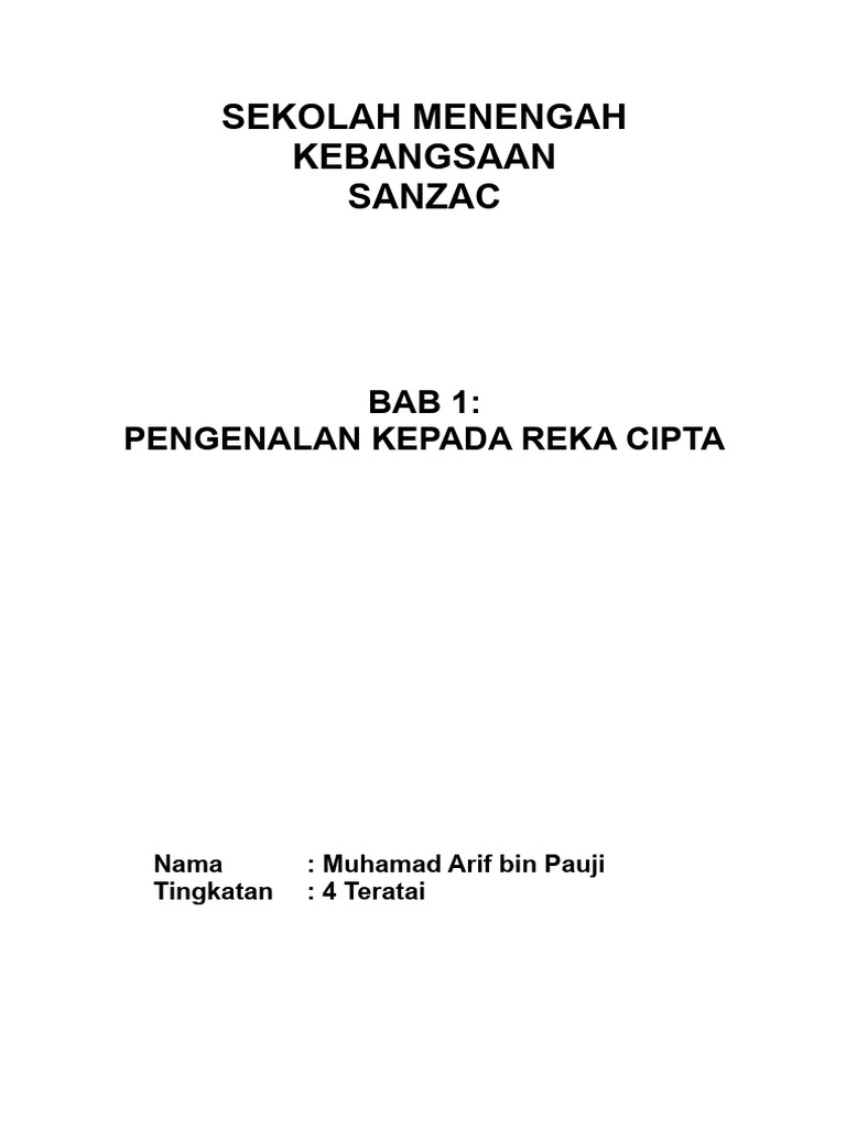 Pengenalan Kepada Reka Cipta | PDF