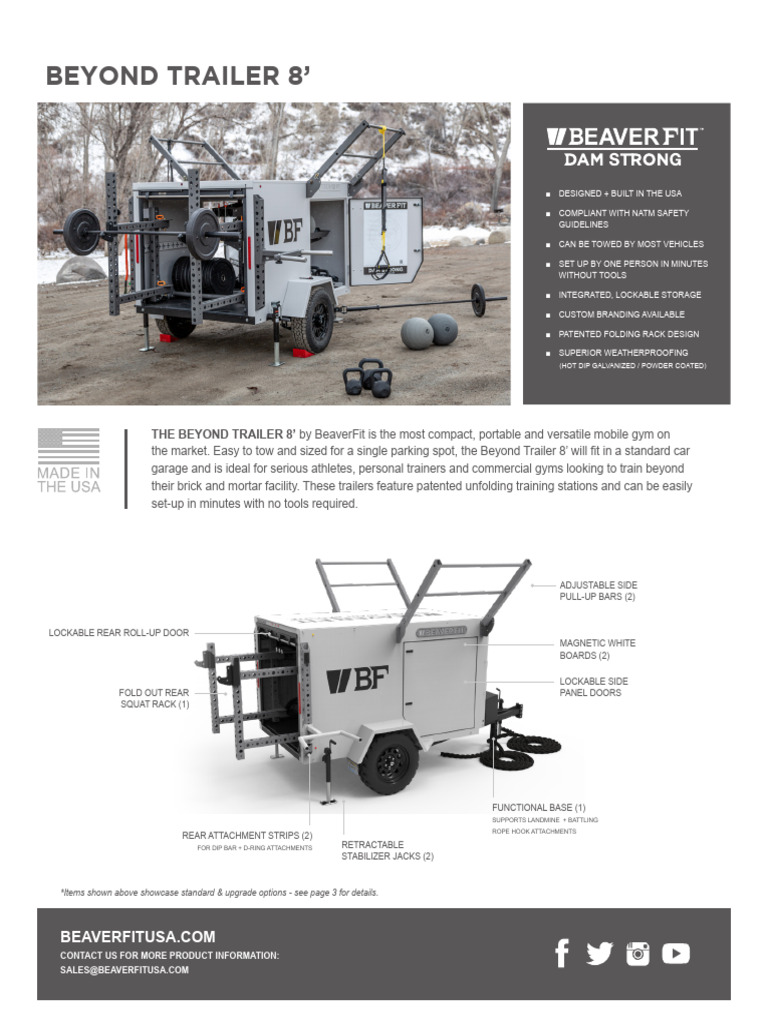 BeaverFit - Beyond Trailer Spec Sheets | PDF | Trailer (Vehicle) | Vehicles