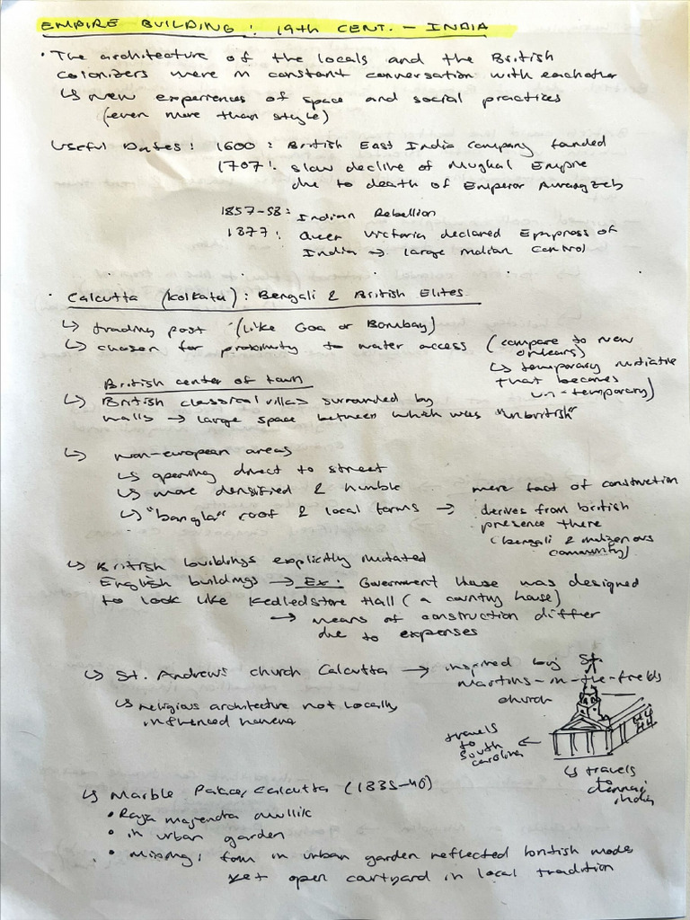 History of Architecture Iii Notes - Empire Building | PDF