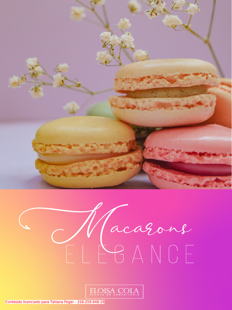 ebook_macarons_2.0 | Download grátis PDF | Chocolate | Alimentos