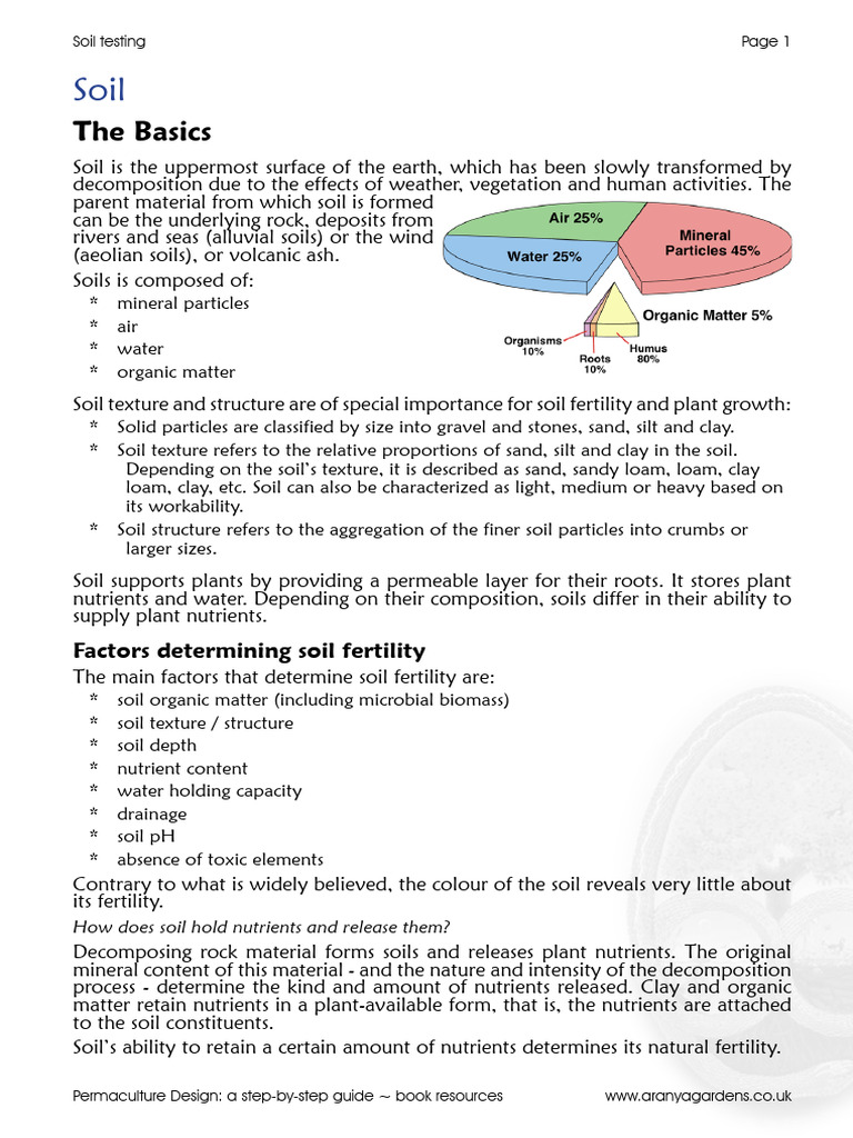 Soil testing | PDF | Soil | Clay