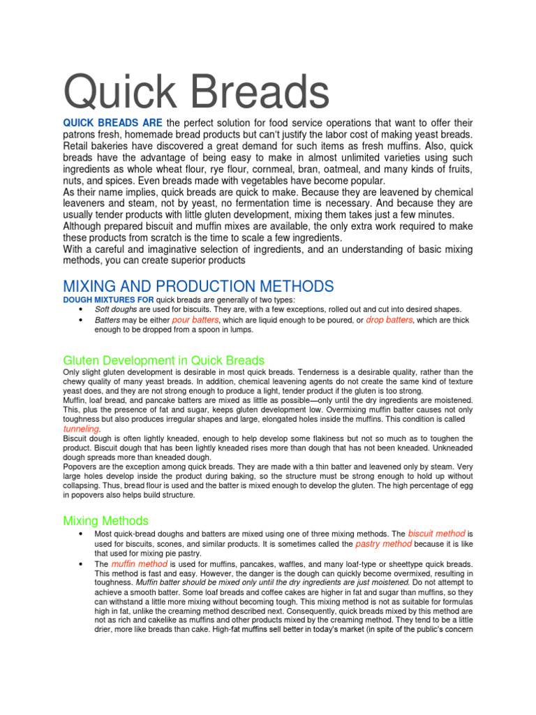 Quick Breads Download Free Pdf Breads Dough
