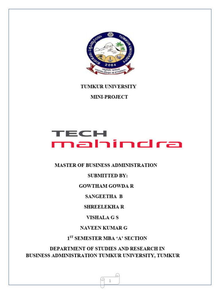 Tech mahindra project | PDF | Cloud Computing | Investing