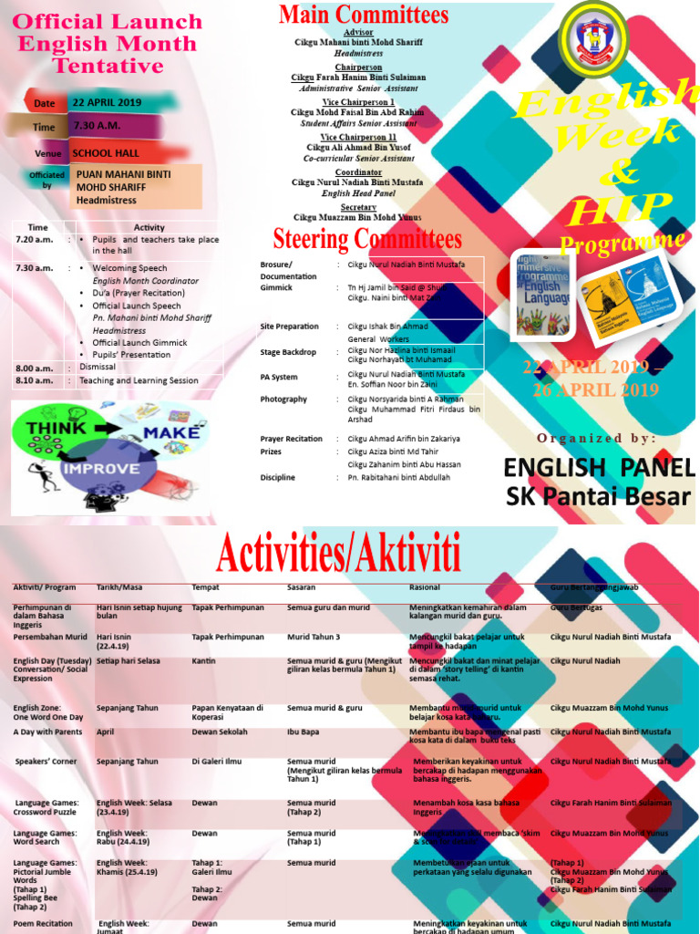 Pam P Let English Week | PDF