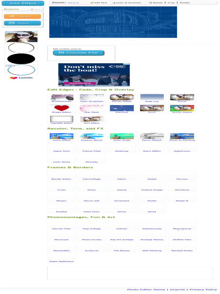 Blueprint Picture Effect | PDF