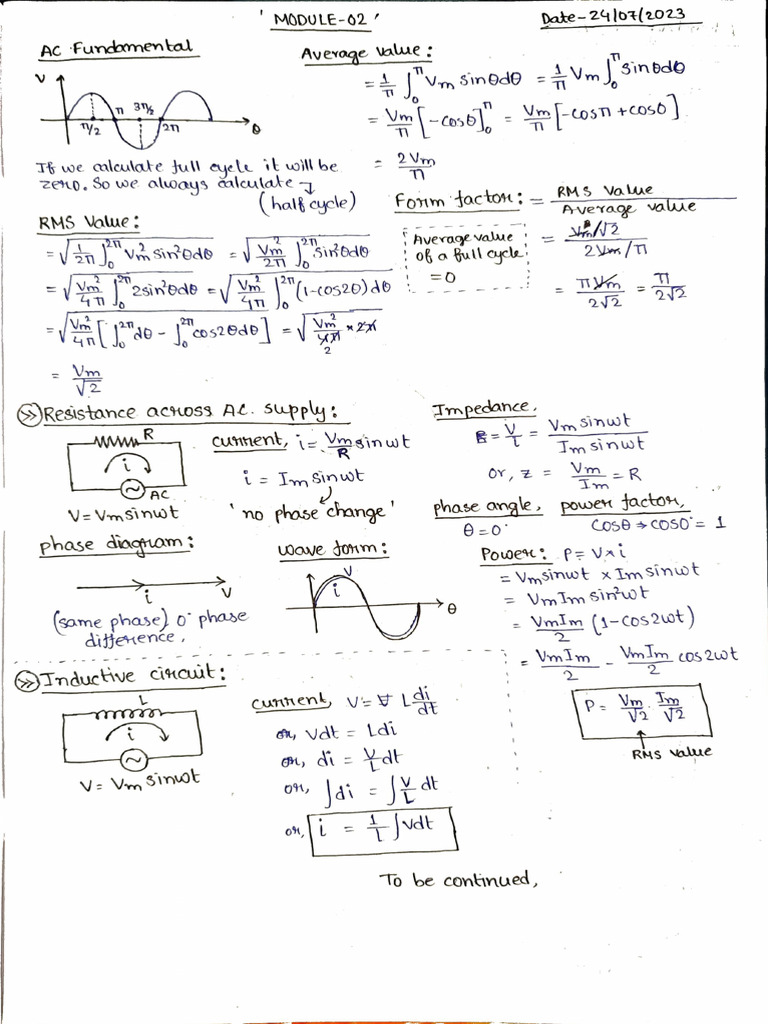 AC Fundamentals (By SKH Sir) | PDF
