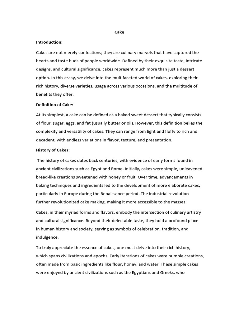 Cake Data Selection | Download Free PDF | Cakes | Desserts